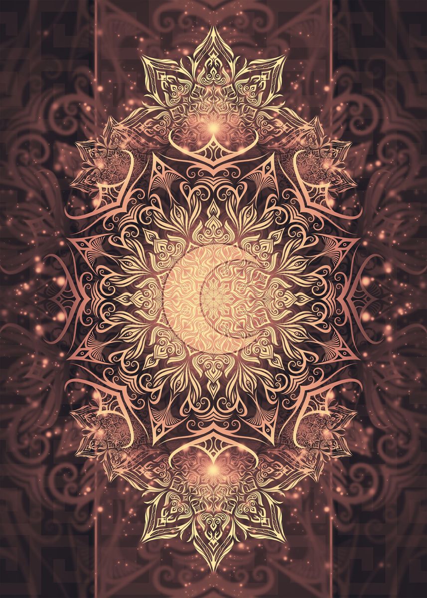 'Burning Moon' Poster, picture, metal print, paint by Kenneth ...