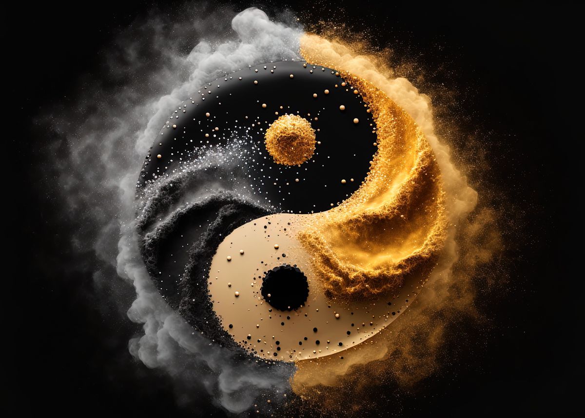 'Yin and Yang Balance' Poster by Jamie Frank | Displate