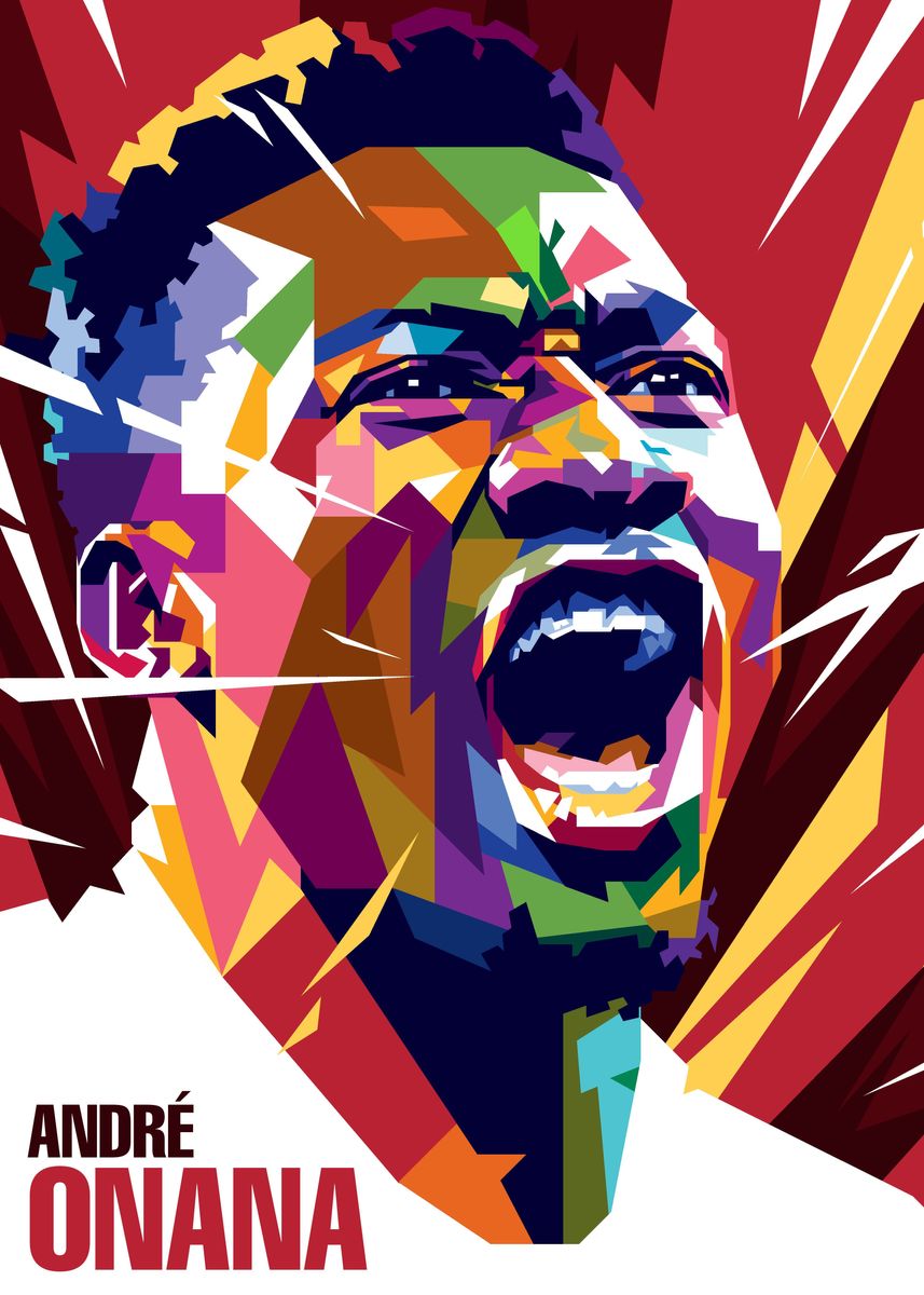 'Andre Onana Illustration' Poster, picture, metal print, paint by ...