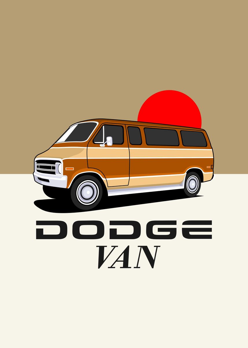 'van classic tradesman car' Poster, picture, metal print, paint by ...