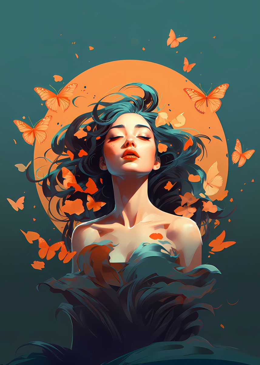 'Butterfly Blessing' Poster by Kenneth Haarstrich | Displate