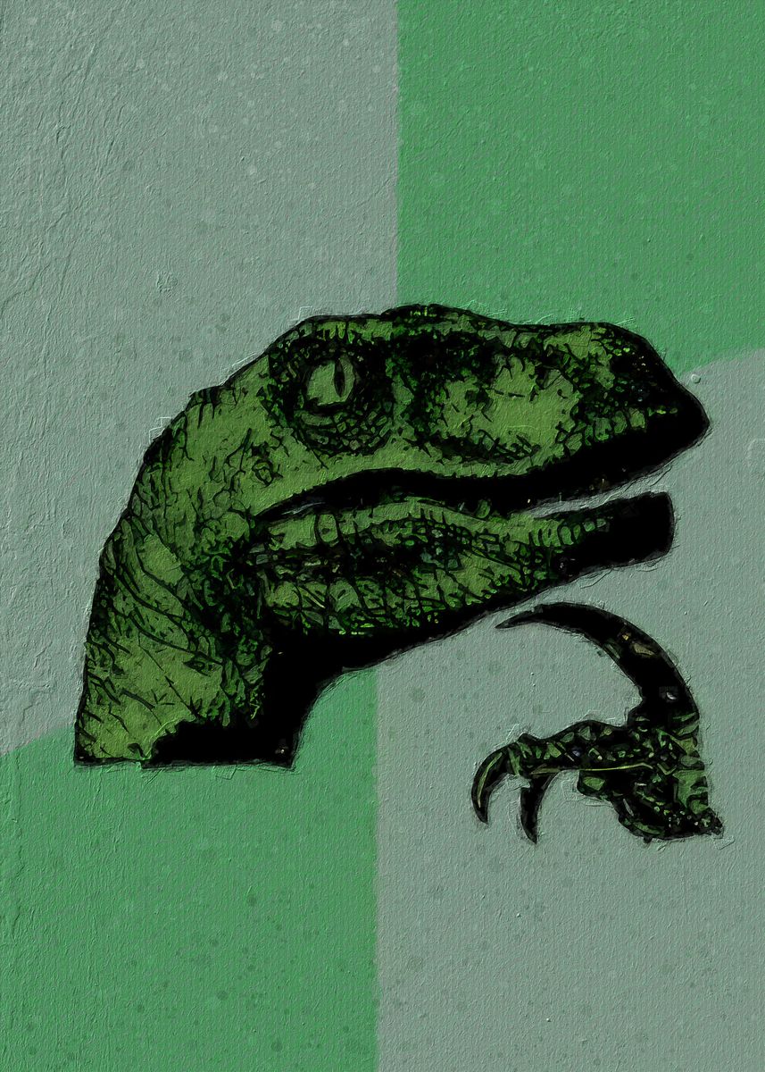 'Philosoraptor Meme' Poster, picture, metal print, paint by Meme Daily ...