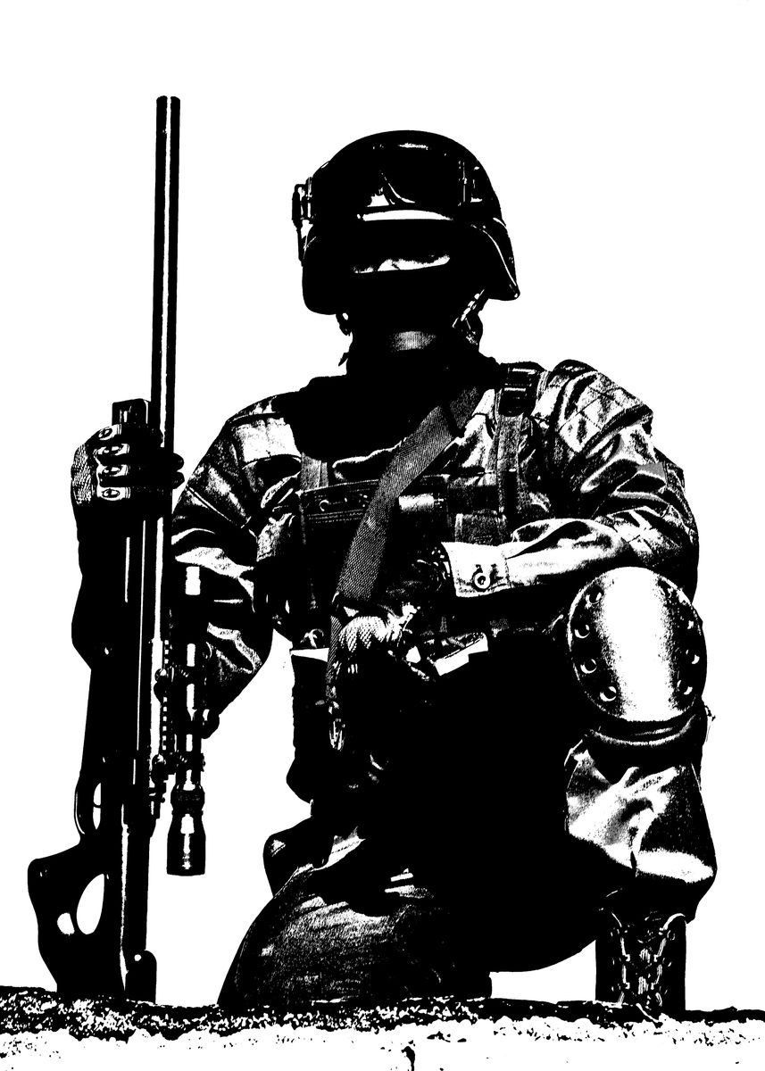 'Police sniper' Poster by Getmilitaryphotos Pro | Displate