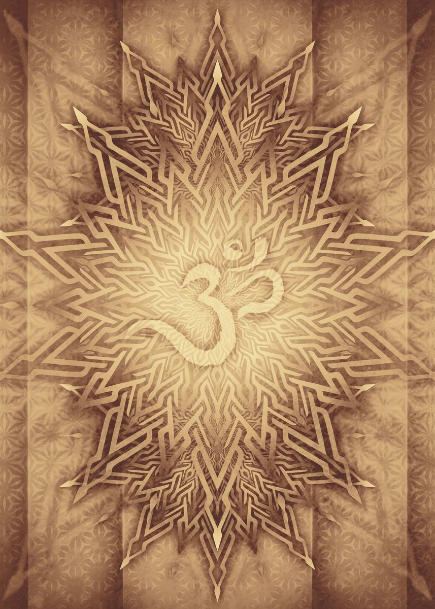 'Om The Sacred Syllable' Poster, picture, metal print, paint by Kenneth ...