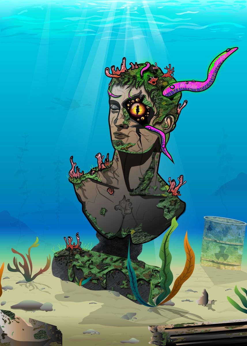 'The Fall of Man' Poster, picture, metal print, paint by David Lorimer ...