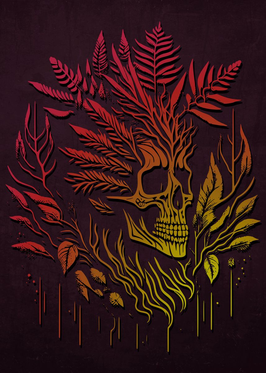 'Forest Psychedelic Punk' Poster, picture, metal print, paint by Ilya ...