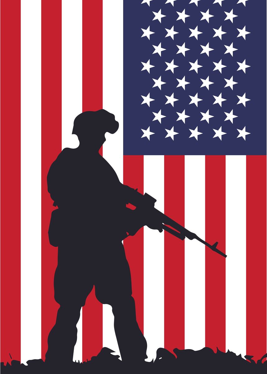 'American Soldier' Poster, picture, metal print, paint by Brian Grimmer ...