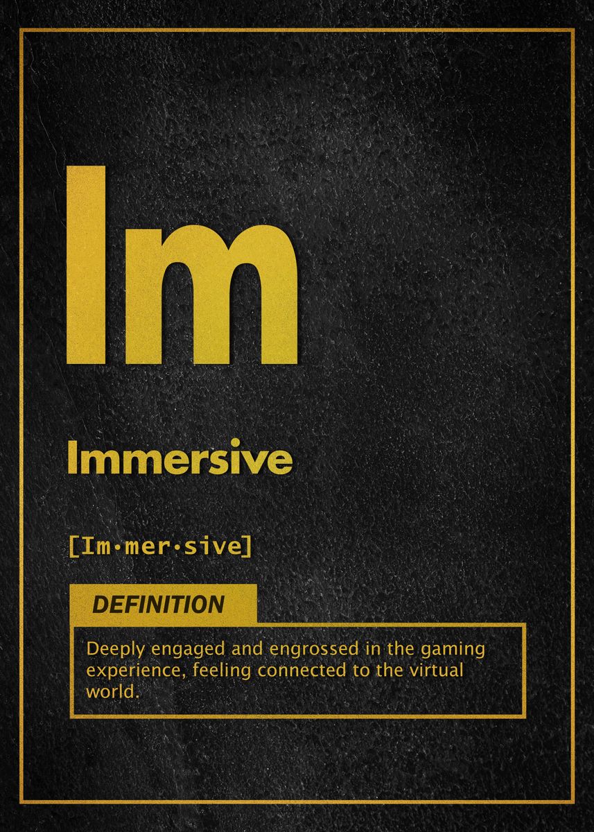 'immersive' Poster, picture, metal print, paint by Definition Space ...