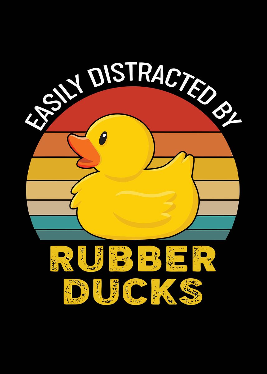 'Funny Animal Duck Cute' Poster, picture, metal print, paint by Tyler ...