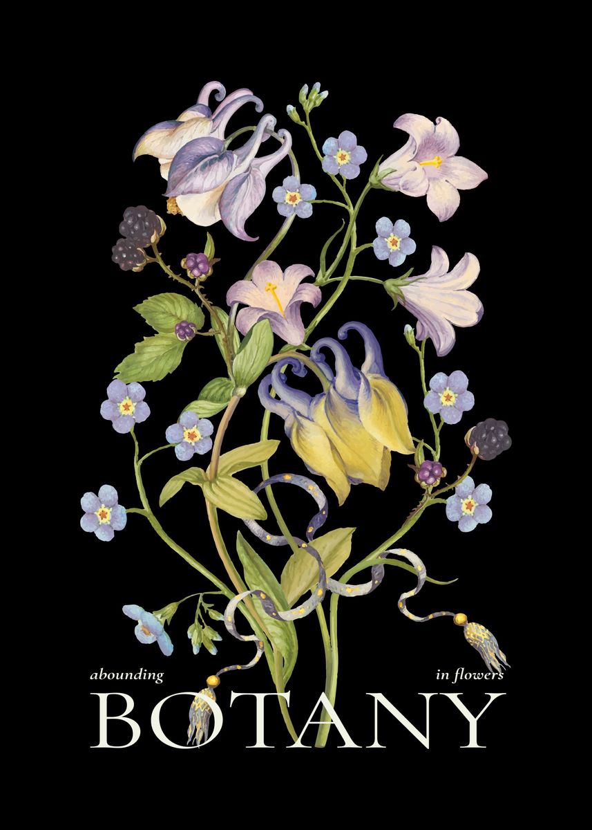 'Botany' Poster, picture, metal print, paint by Dedew Doublede | Displate