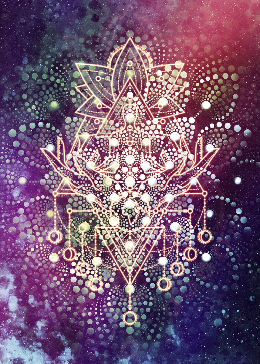 'Meditation Enlightenment' Poster, picture, metal print, paint by ...