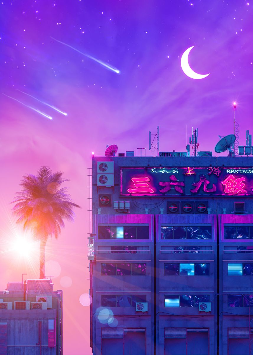 'The Final Ember Sunset' Poster, picture, metal print, paint by Andy ...