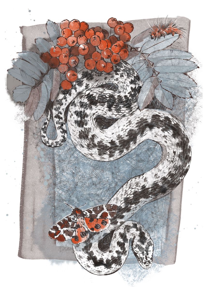 'Viper lightning ash tree' Poster by Ed Labetski | Displate