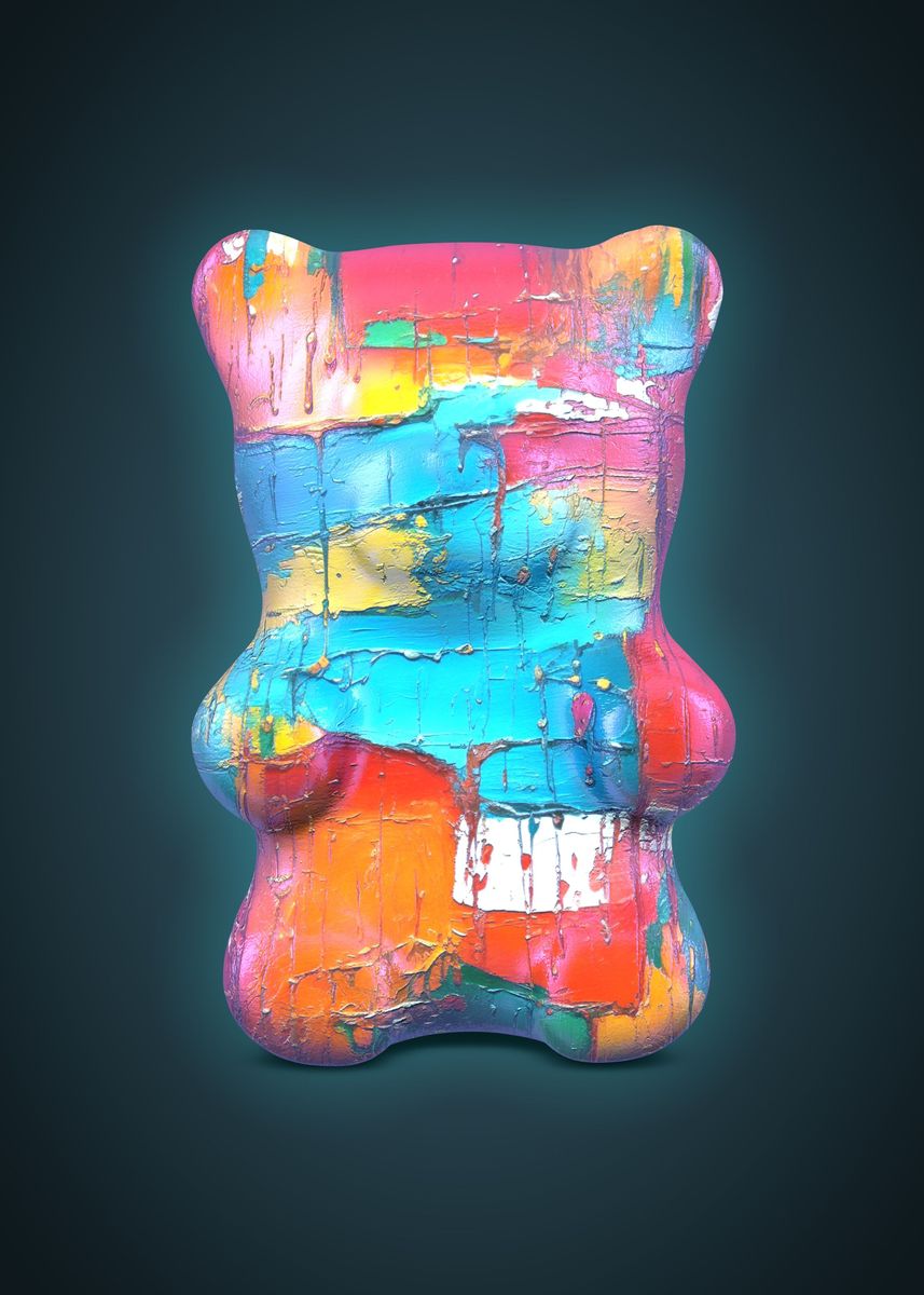 'Gummy Bear 10' Poster, picture, metal print, paint by 1x Merch | Displate