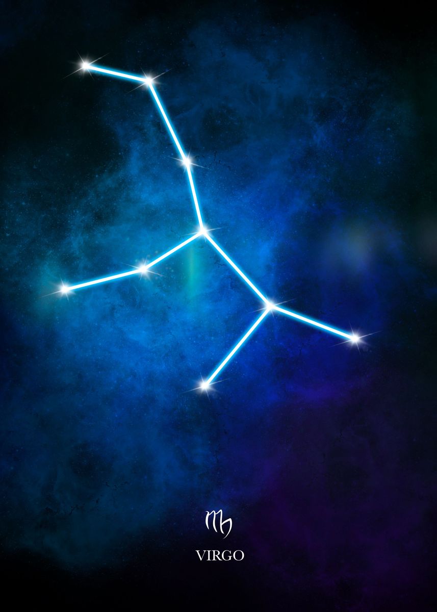 ' Virgo ' Poster, picture, metal print, paint by Boon Edgar | Displate