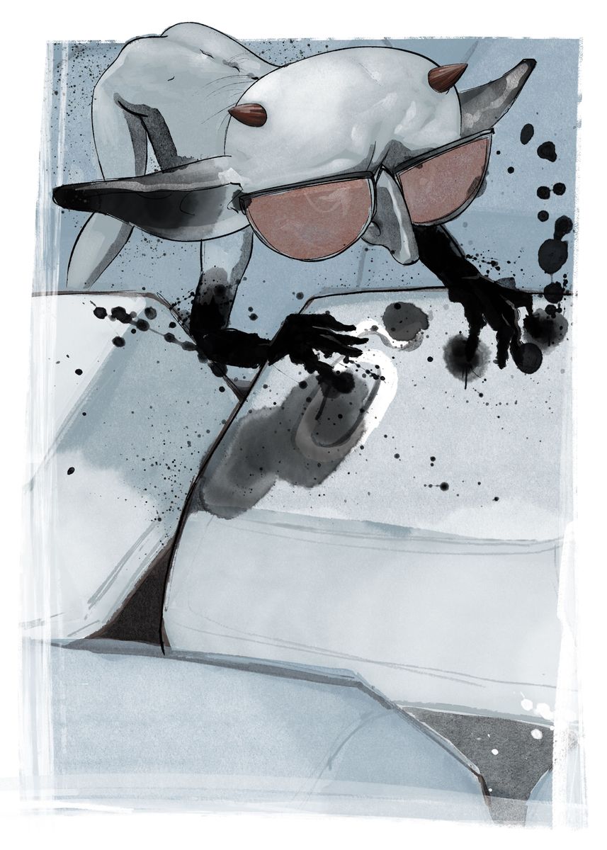 'Typo demon' Poster, picture, metal print, paint by Ed Labetski | Displate