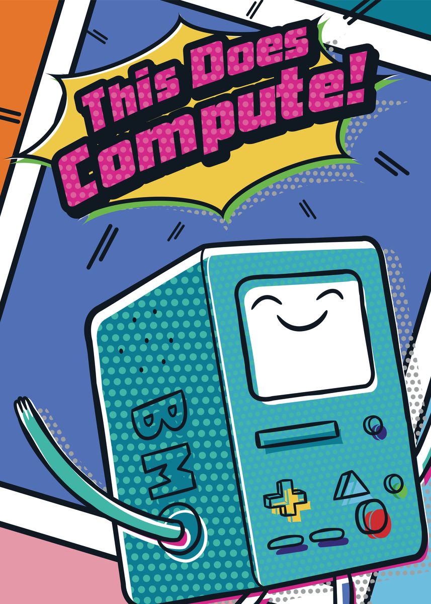 'This Does Compute!' Poster, picture, metal print, paint by Cartoon ...