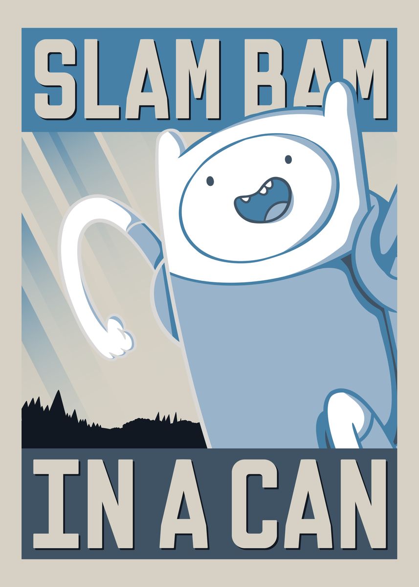 'Slam Bam in a Can' Poster, picture, metal print, paint by Cartoon Network | Displate