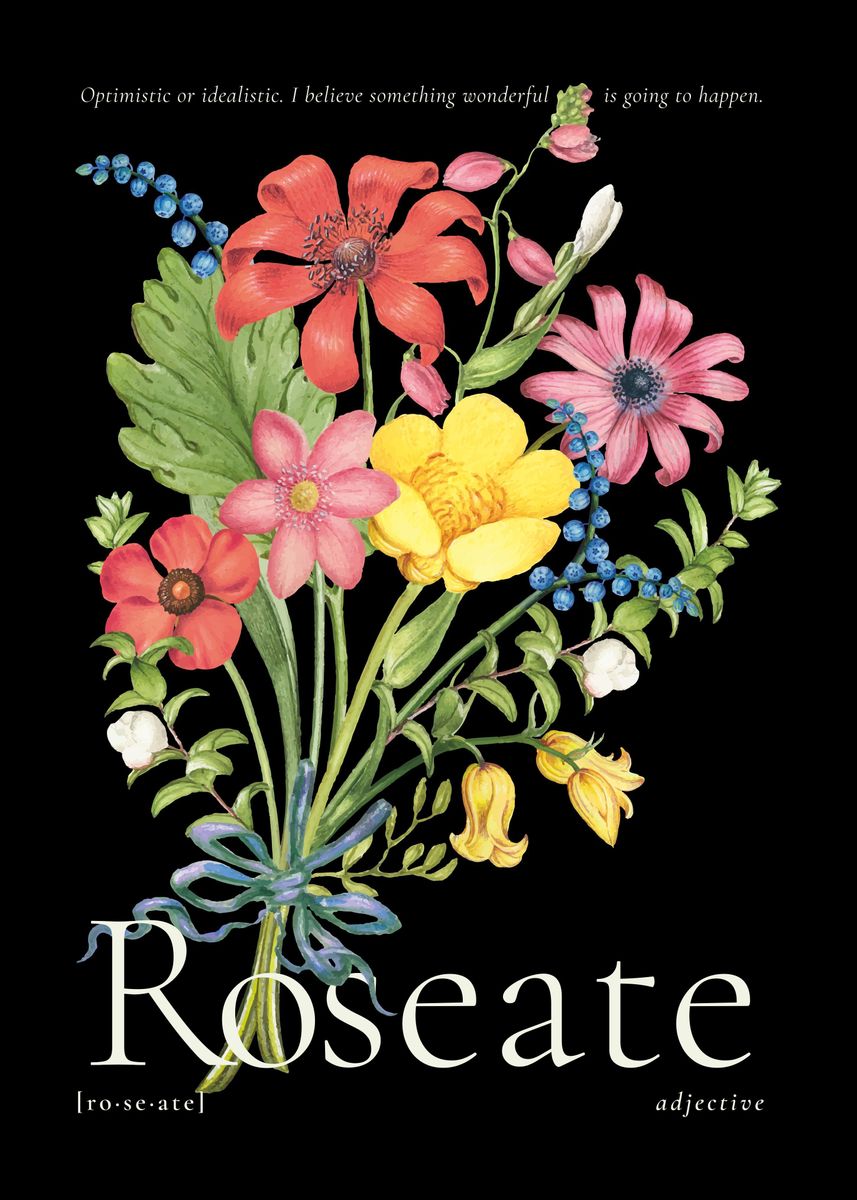 'Rose' Poster, picture, metal print, paint by Dedew Doublede | Displate