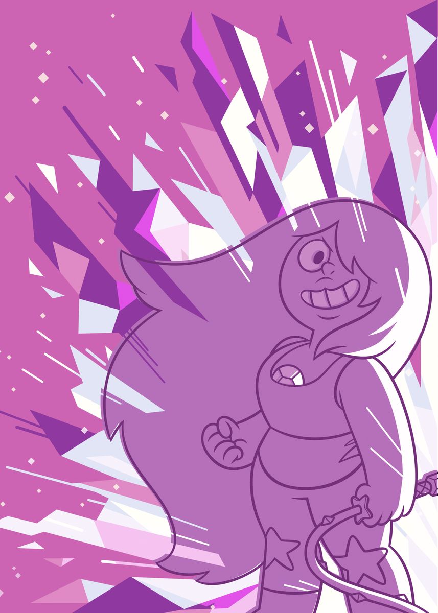 'Amethyst Crystals' Poster, picture, metal print, paint by Cartoon ...