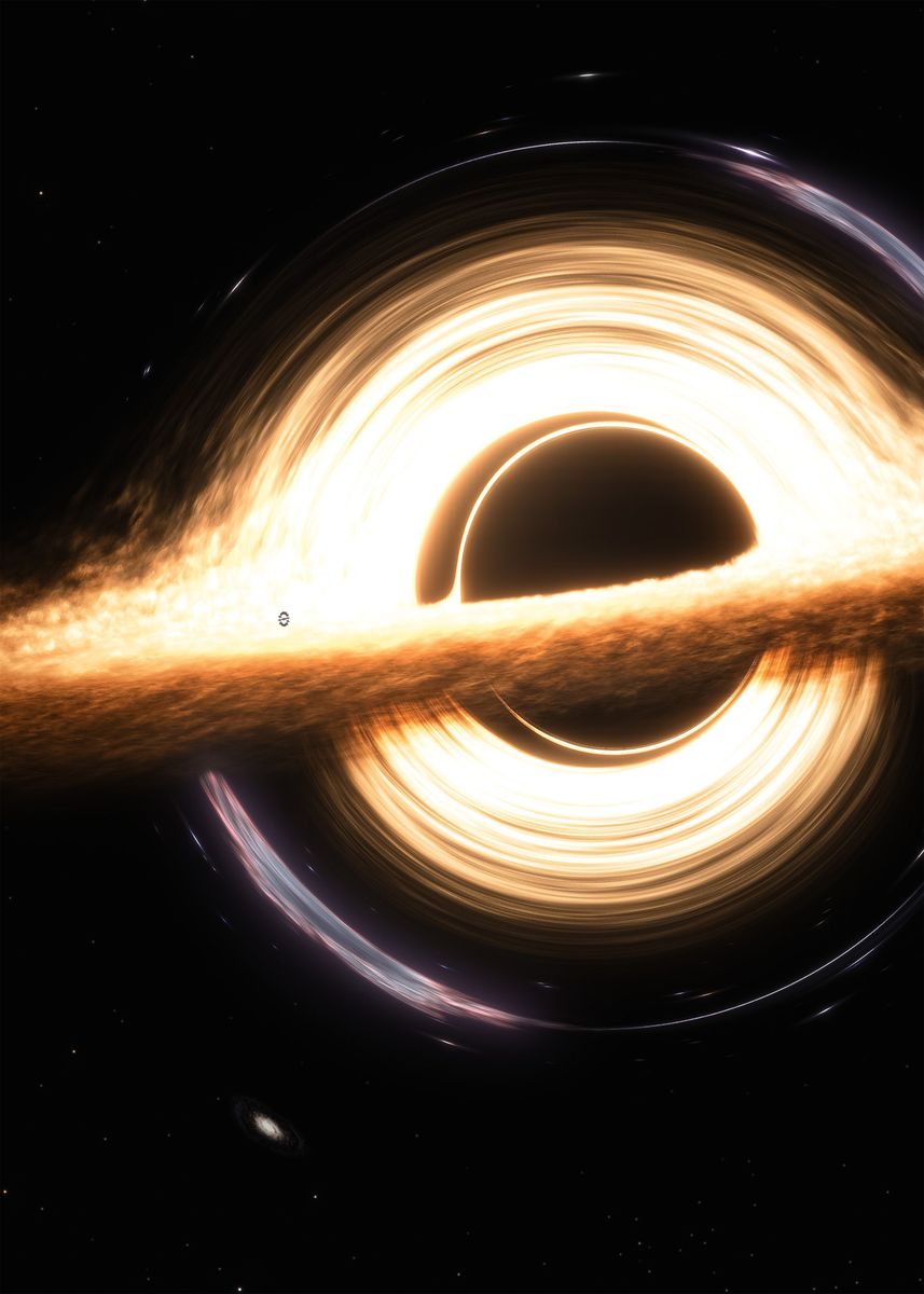 'Gargantua Black Hole' Poster, picture, metal print, paint by Ika ...