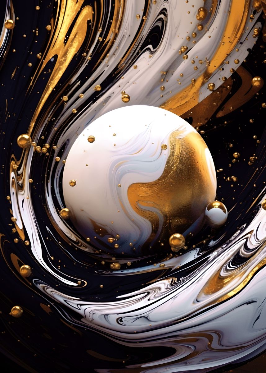 'Celestial Symphony' Poster, picture, metal print, paint by Katalina ...