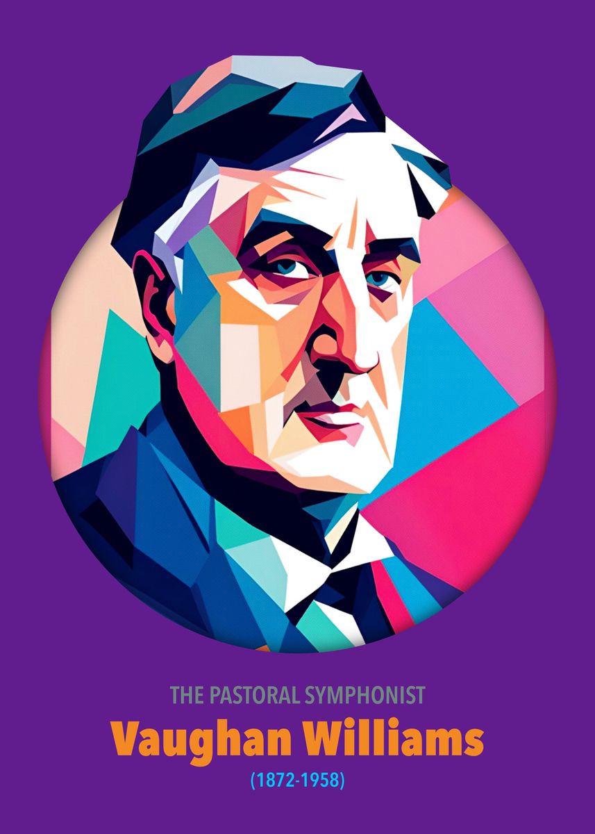 'Vaughan Williams Wpap' Poster, picture, metal print, paint by ...