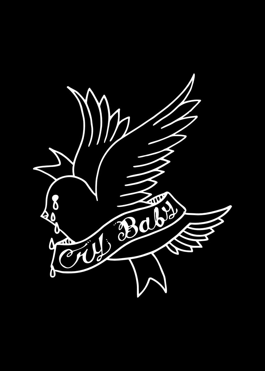 'Lil Peep rap Music Rapper' Poster, picture, metal print, paint by word ...