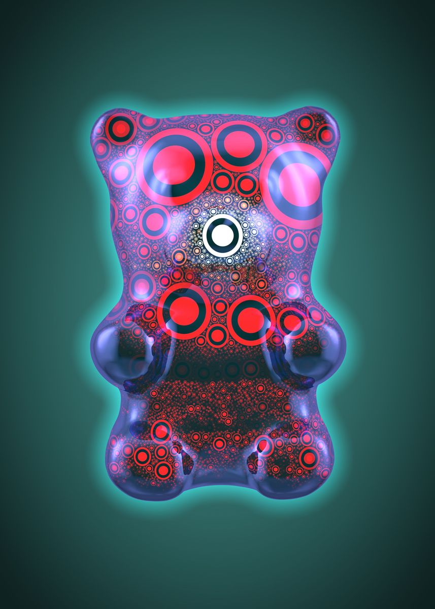 'Gummy Bear 11' Poster, picture, metal print, paint by 1x Merch | Displate