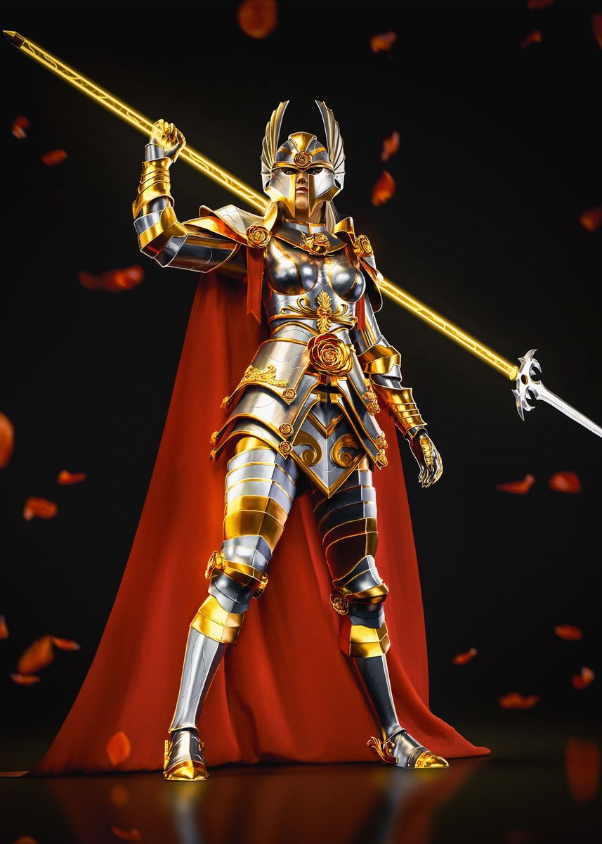 'Zaniah of Virgo' Poster, picture, metal print, paint by David Catuhe ...