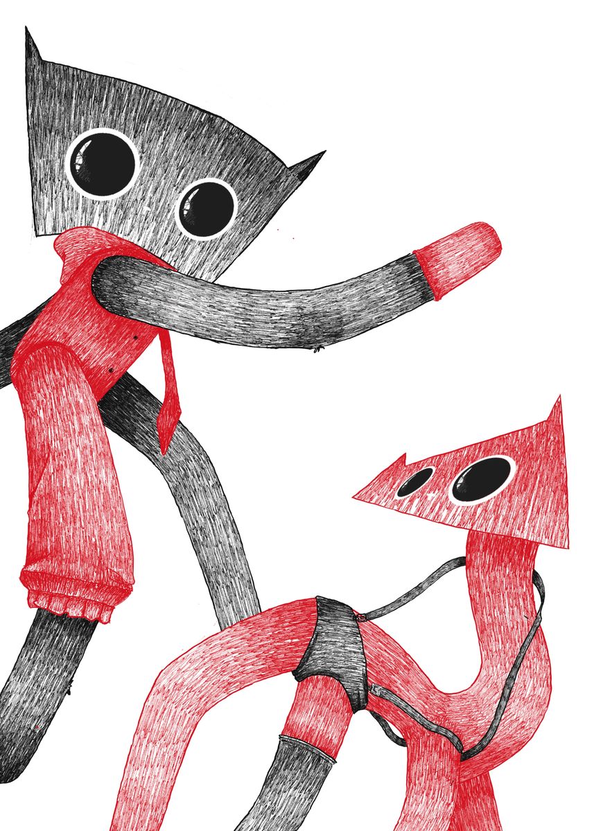 'Cat Monsters' Poster by Cattos BR | Displate