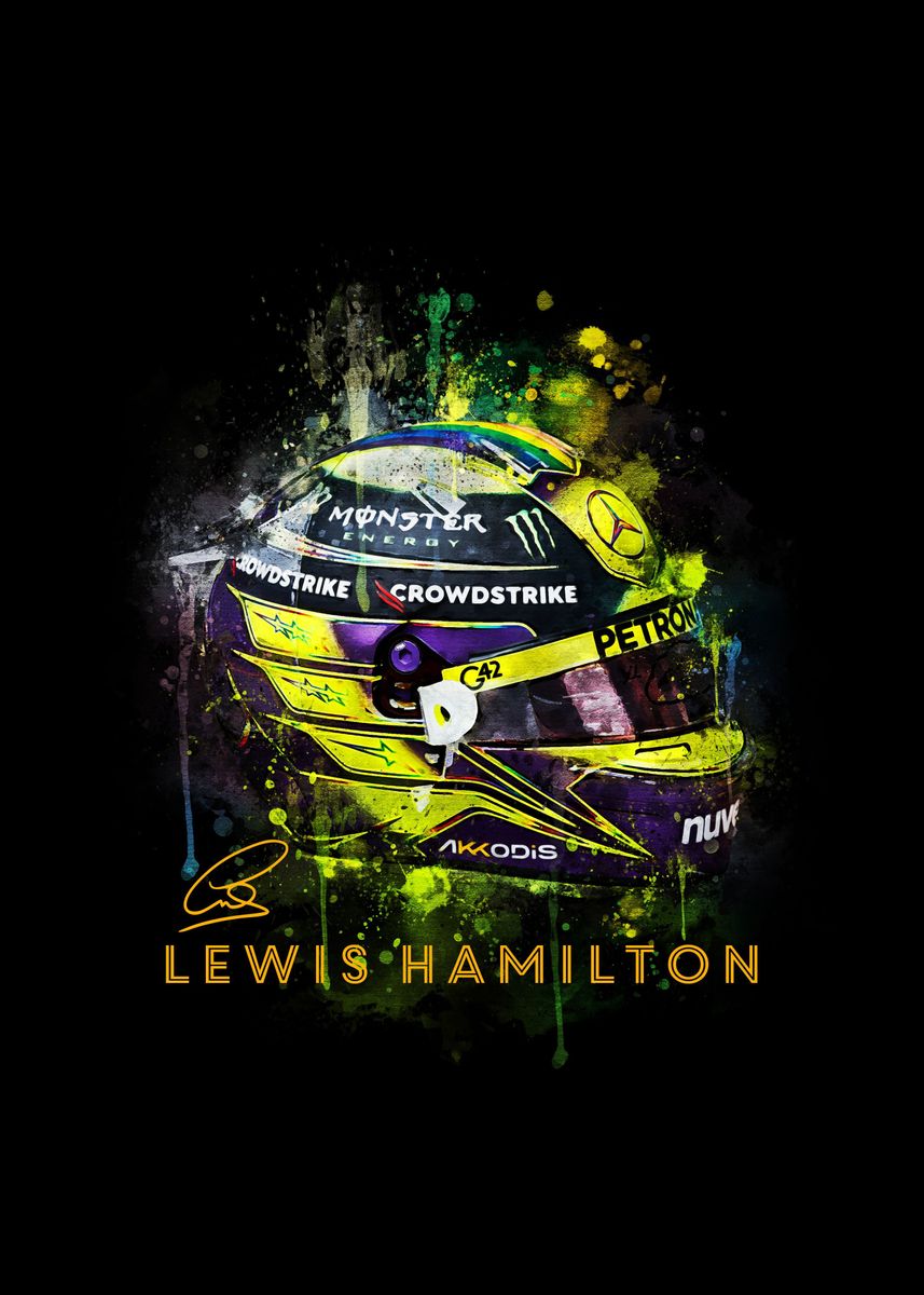 'Lewis Hamilton ' Poster by Daisy Donna | Displate