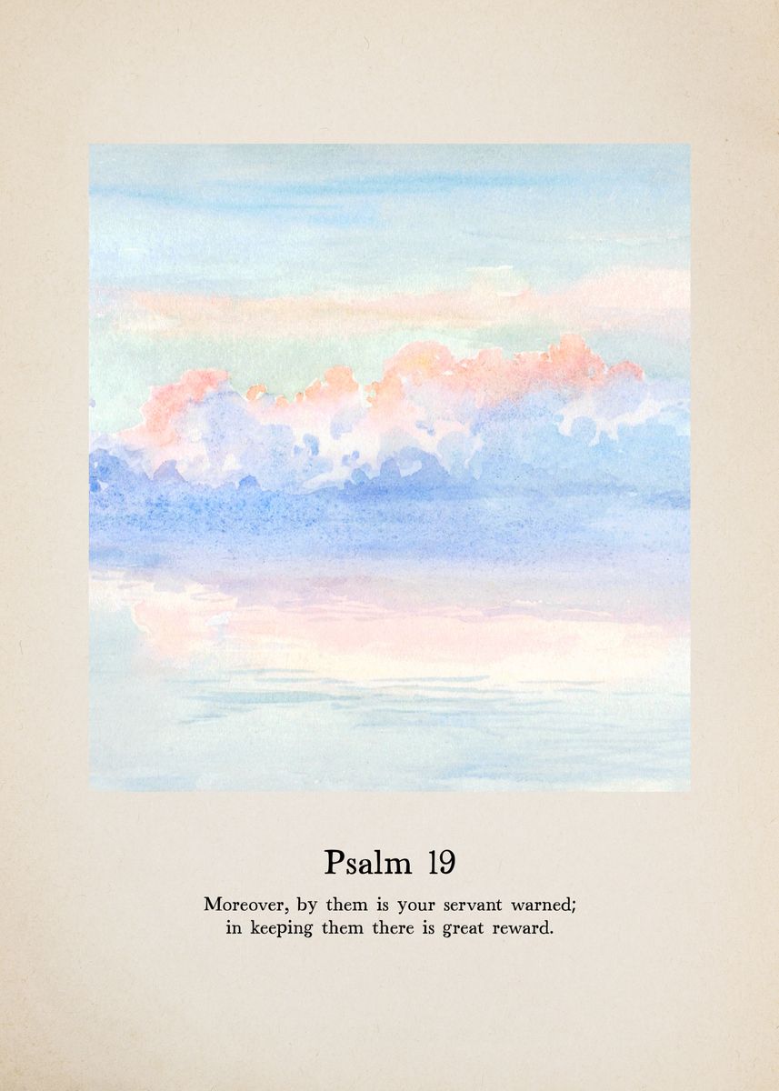 'Psalm 19' Poster, picture, metal print, paint by Cris de Almeida ...