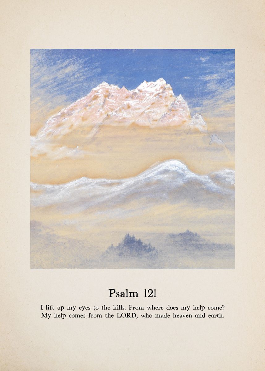 'Psalm 121 Painting' Poster, picture, metal print, paint by Cris de ...