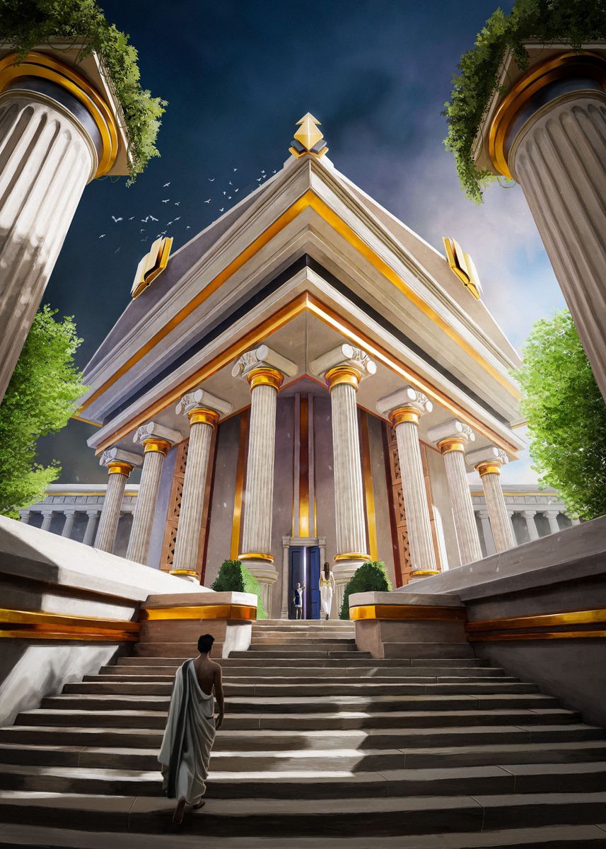 'The Great Library' Poster by David Catuhe | Displate