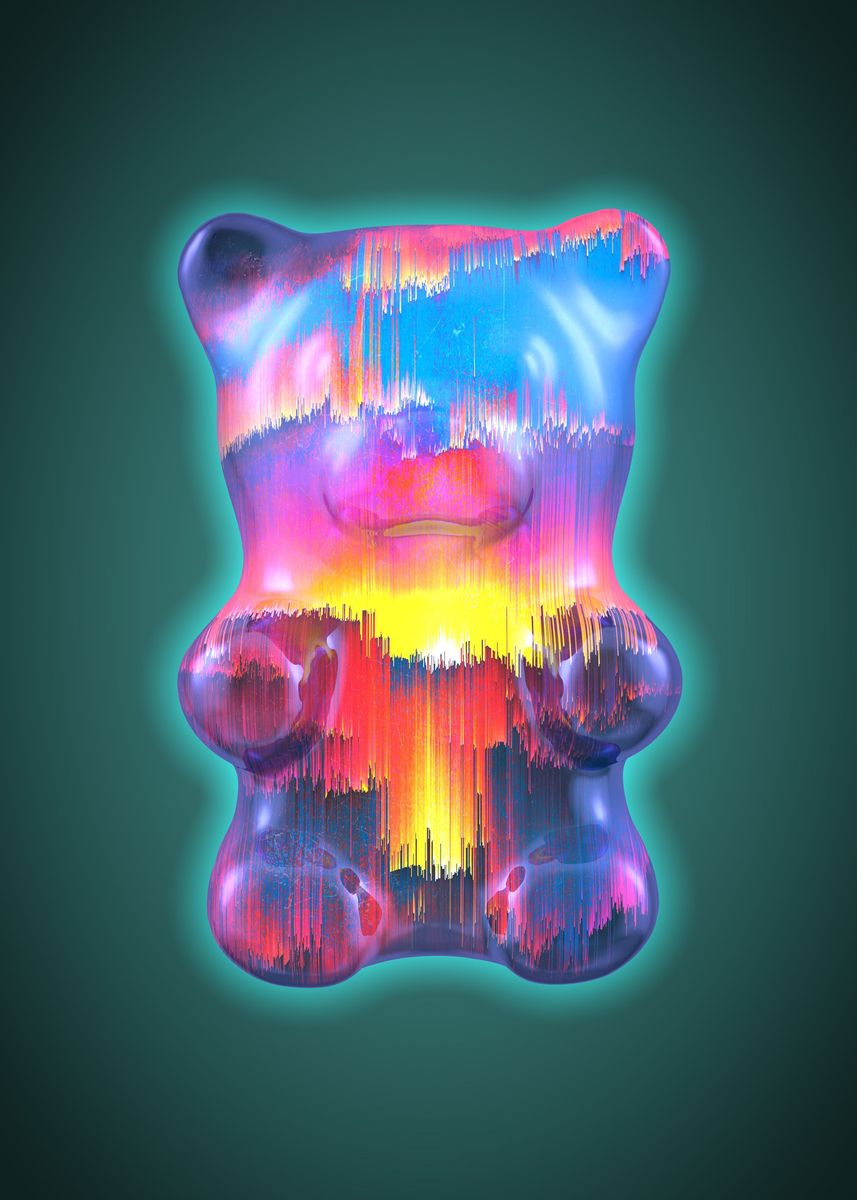 'Gummy Bear 14' Poster, picture, metal print, paint by 1x Merch | Displate