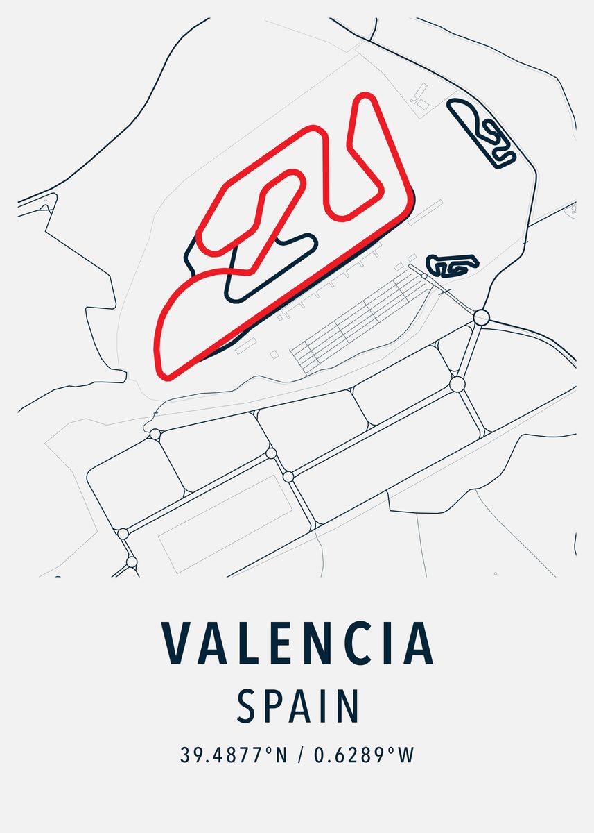 'valencia simple circuit' Poster, picture, metal print, paint by Denise ...
