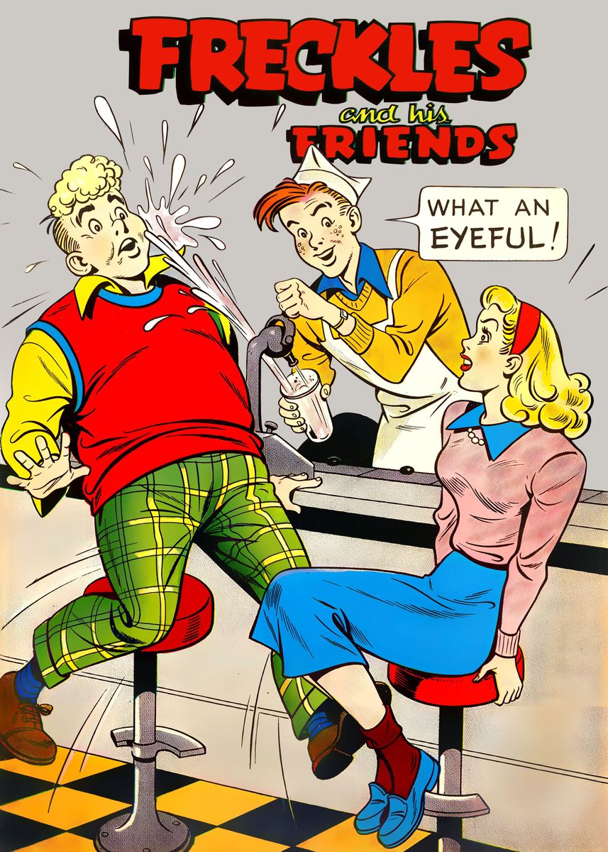 'Freckle and friends 5' Poster, picture, metal print, paint by Broken ...