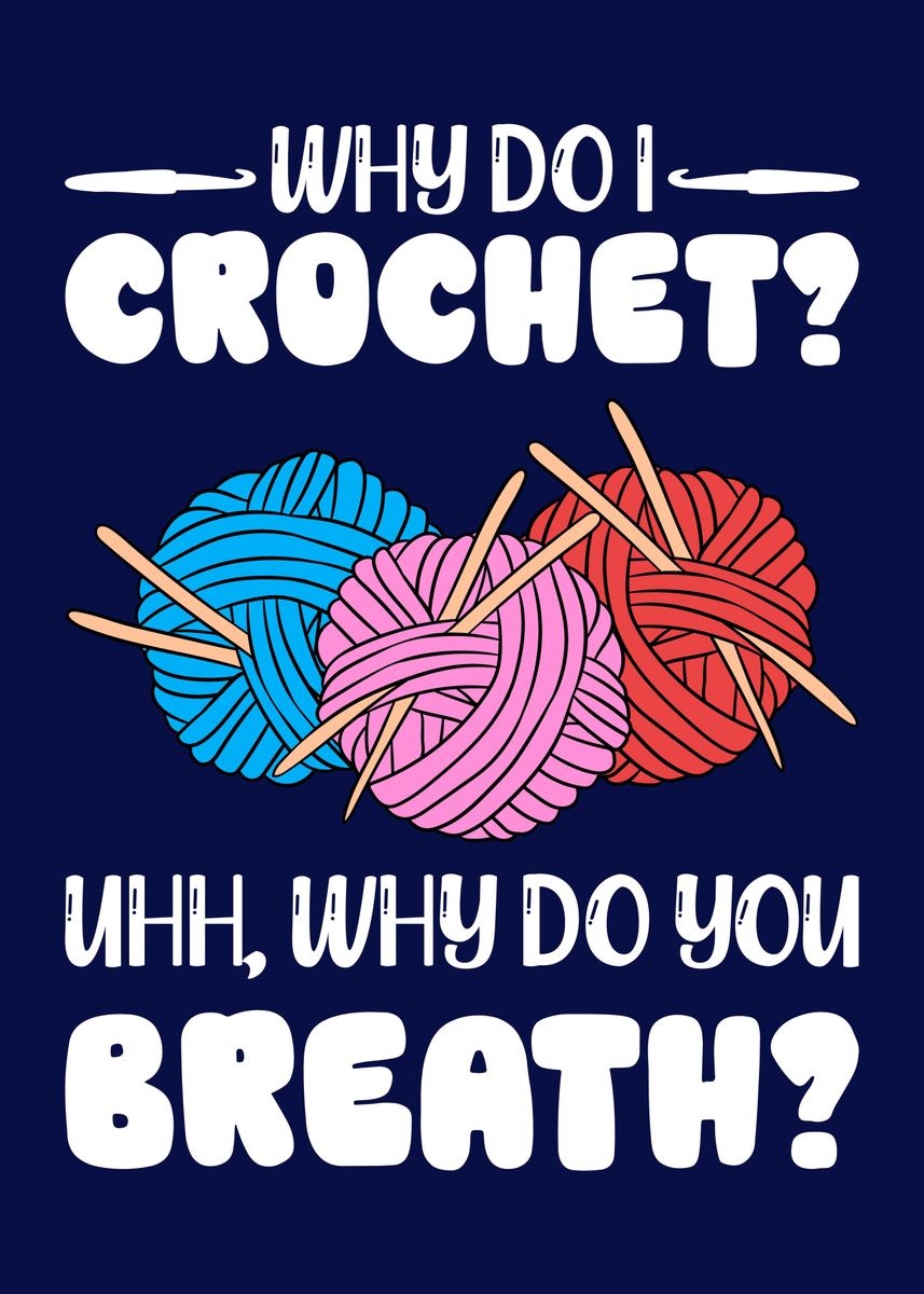 'Funny Crochet' Poster by MzumO | Displate