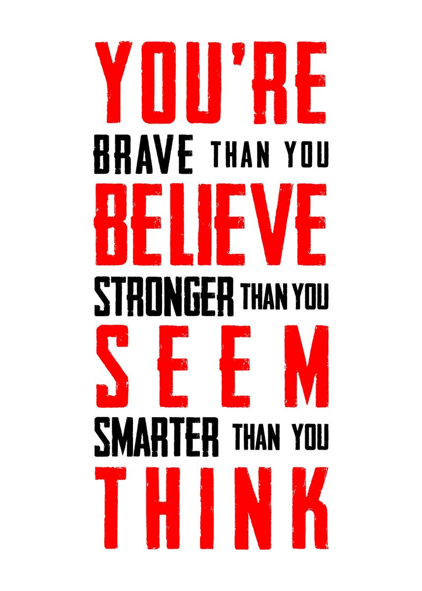 'Quotes' Poster, picture, metal print, paint by NuMaNi Art | Displate