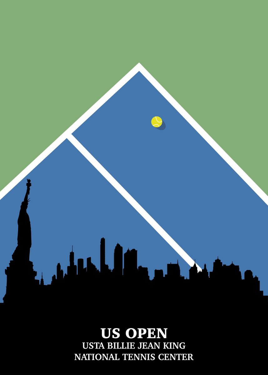 'US open' Poster, picture, metal print, paint by UNIKORN | Displate