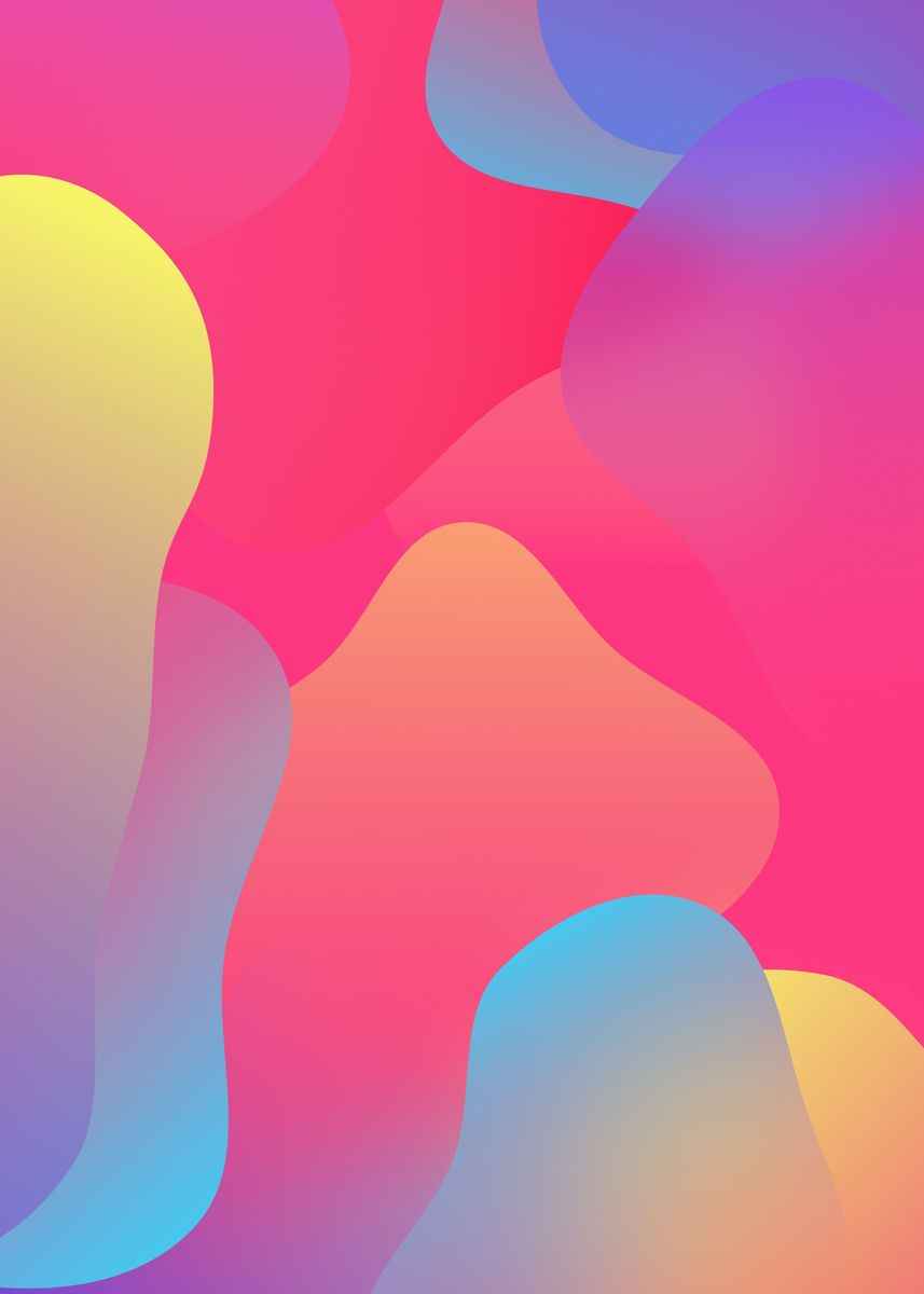 'Colorful Pattern' Poster, picture, metal print, paint by Andrianto Shiuno | Displate