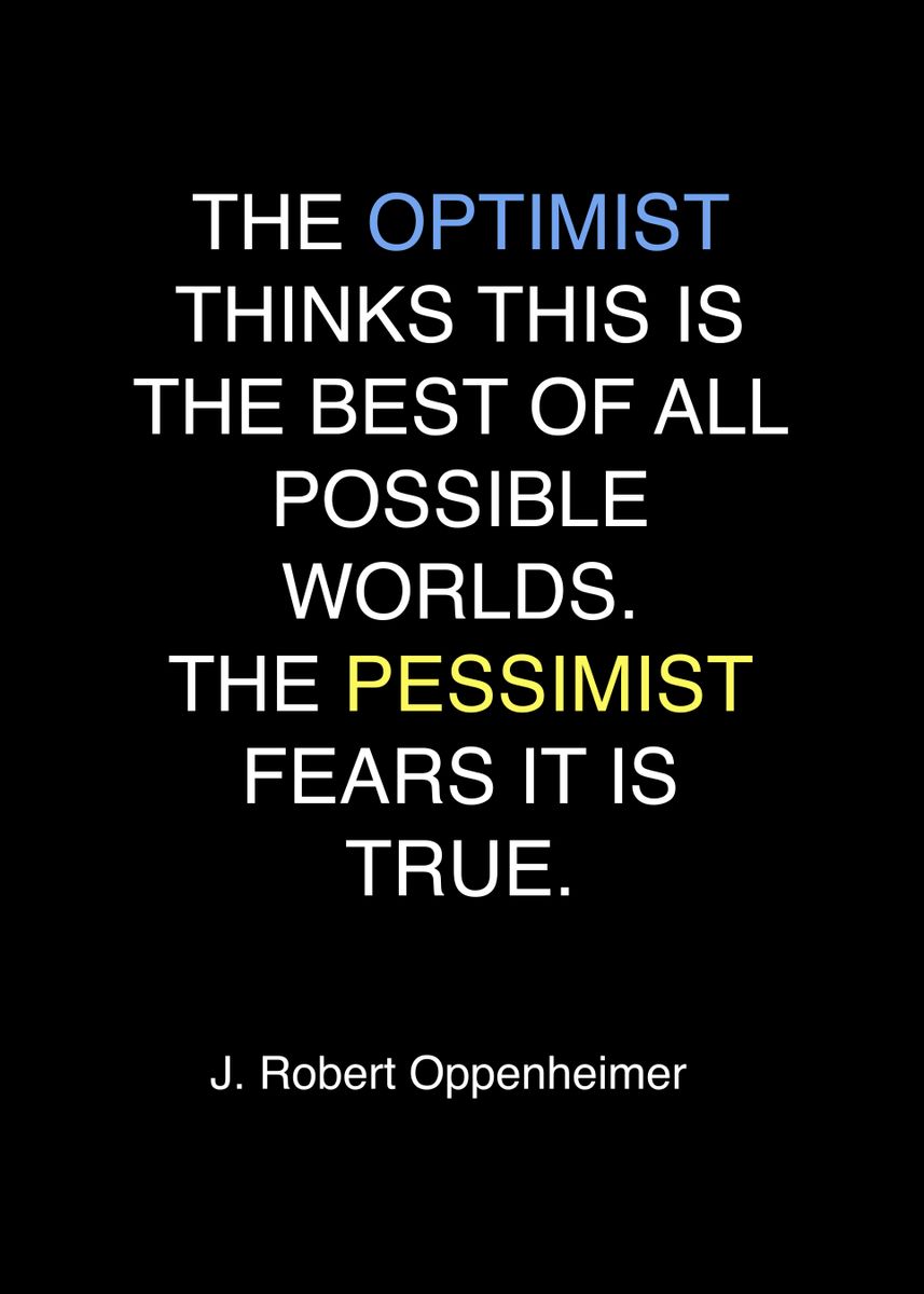 'JR OPPENHEINMER QUOTE' Poster, picture, metal print, paint by MINIMAL ...