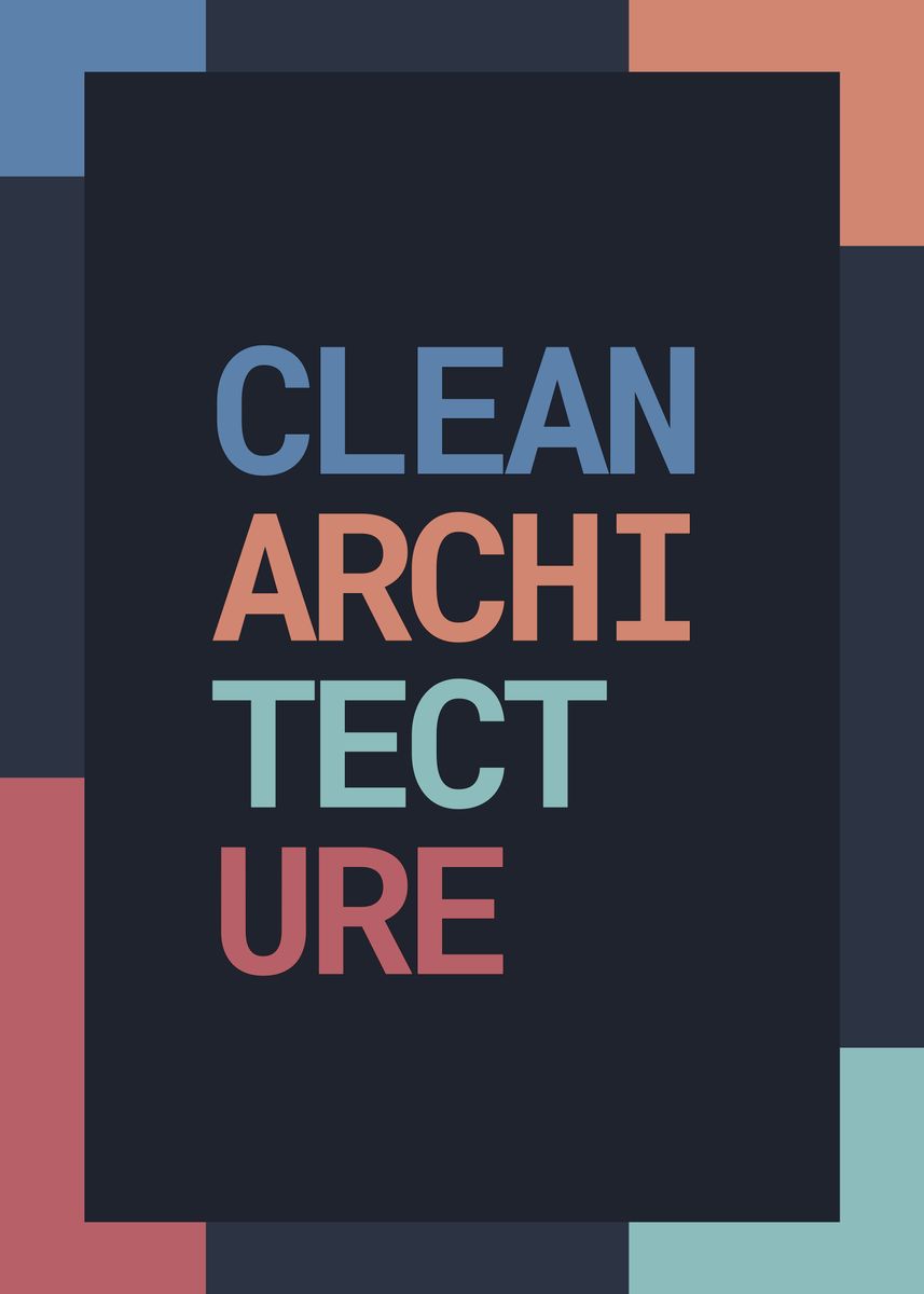 'Clean Architecture Design' Poster, picture, metal print, paint by ...