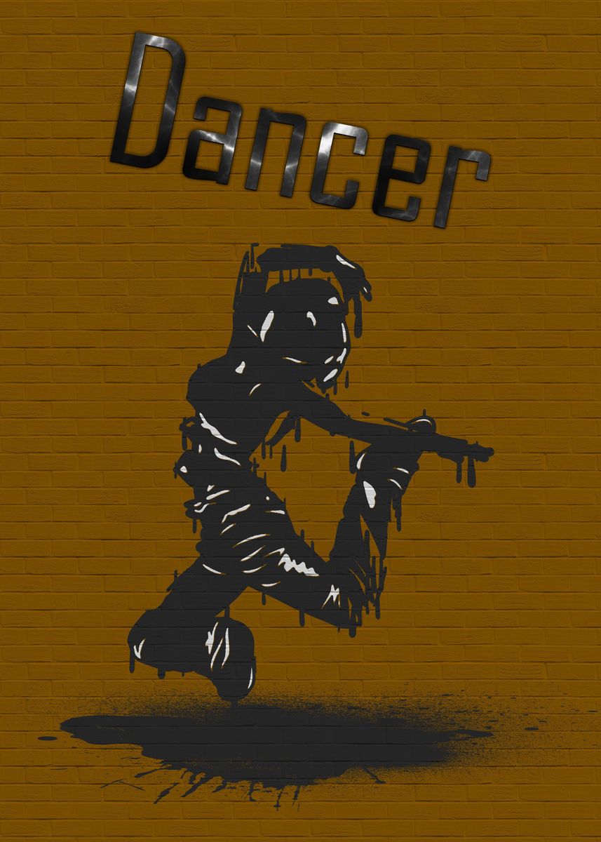 'dancer and music' Poster, picture, metal print, paint by Juan lee | Displate
