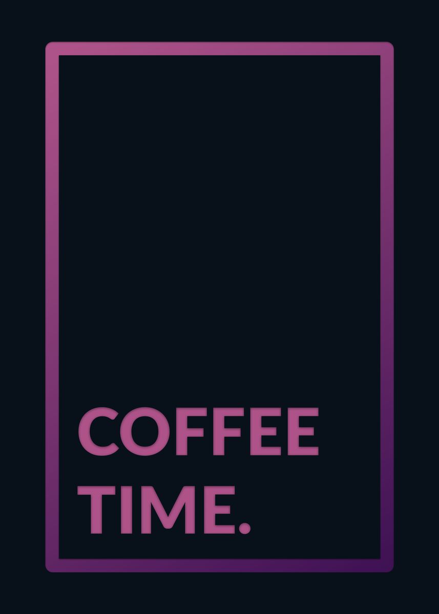 'Coffee Time' Poster, picture, metal print, paint by Wisnu Harjanta ...