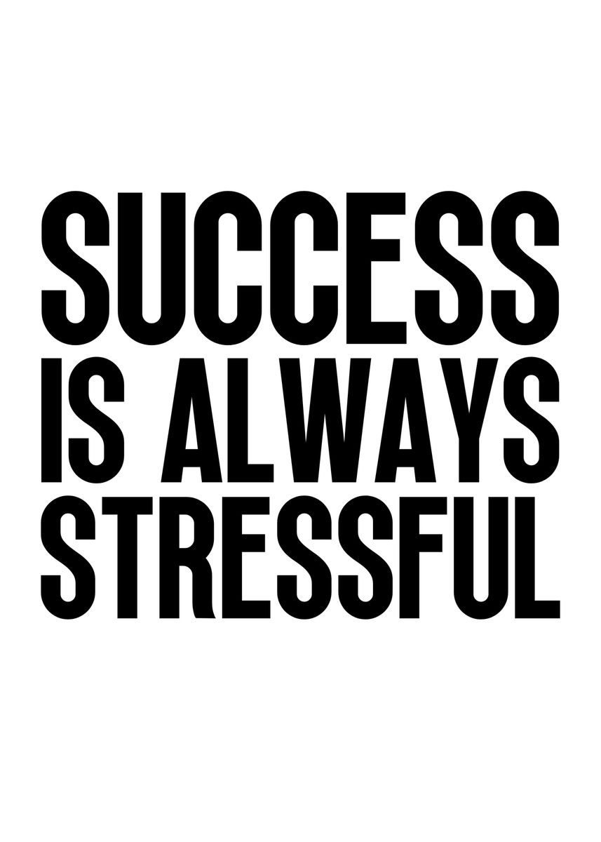 'Success Motivation' Poster, picture, metal print, paint by Nae | Displate