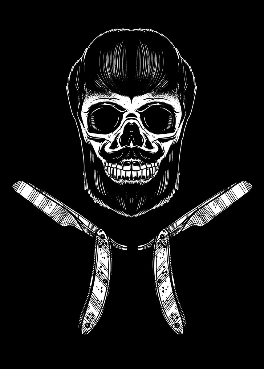 'Hairdresser Barber love ' Poster, picture, metal print, paint by Chris ...