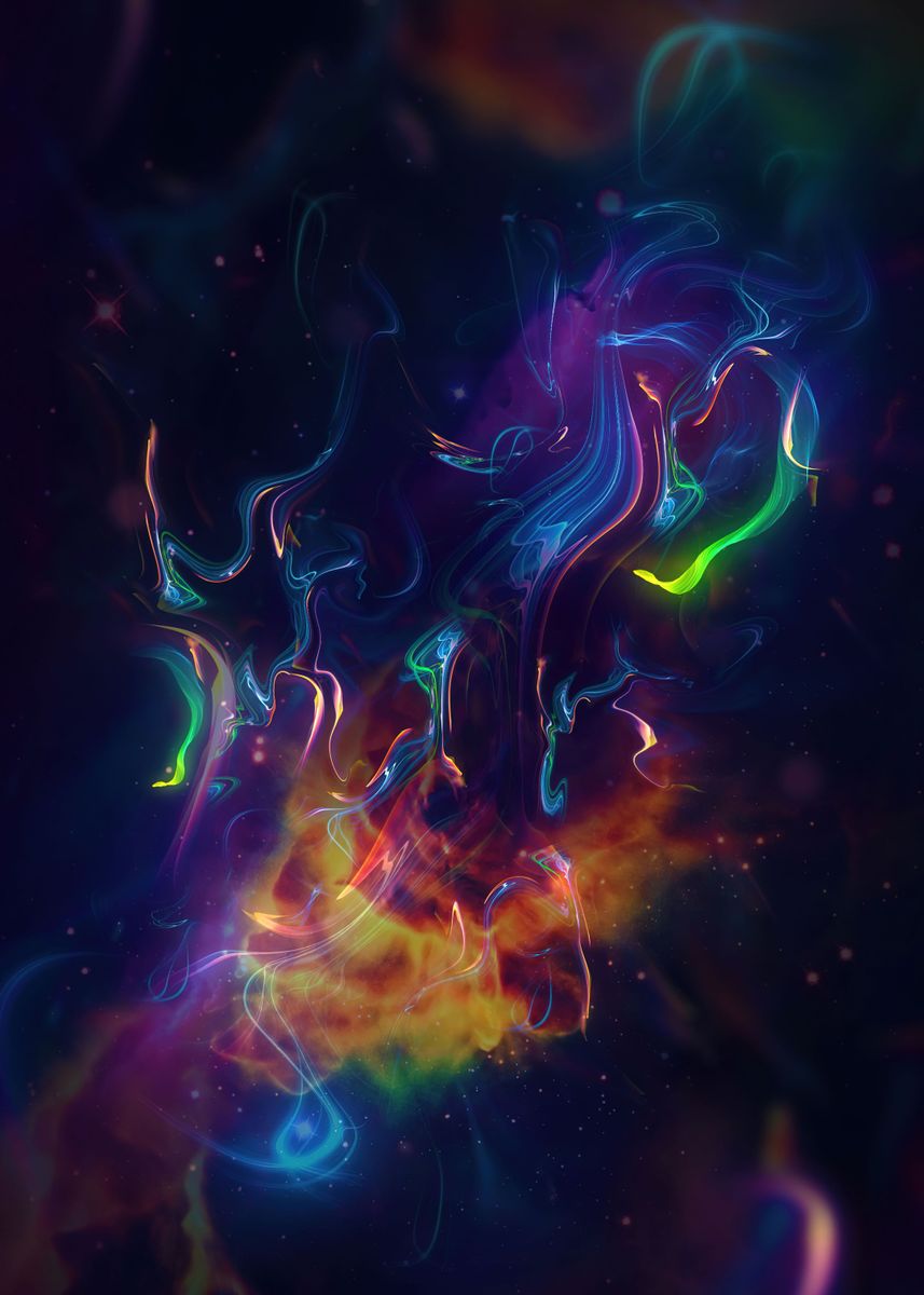 'Abstract Color' Poster, picture, metal print, paint by babi lonia ...