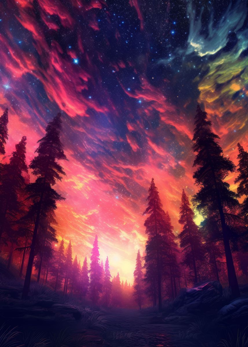 '3D Illustration of Sunset' Poster, picture, metal print, paint by ...